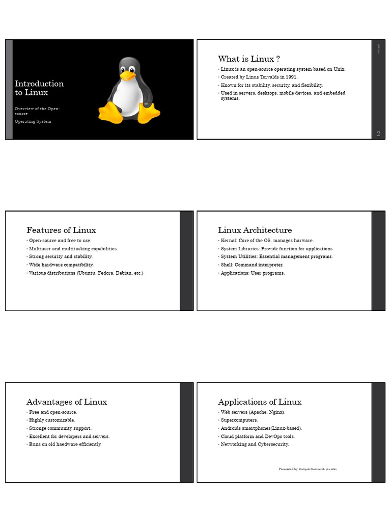 Introduction to Linux Operating System | PDF