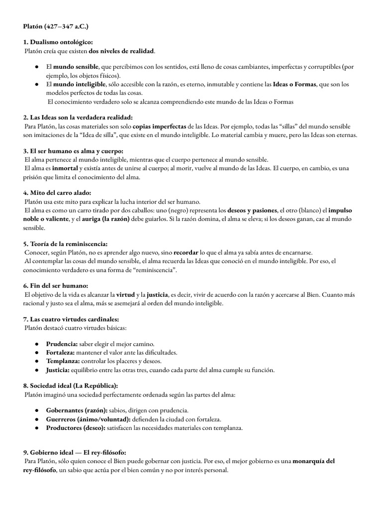 Platón Y Aristóteles Pdf Platón Virtud