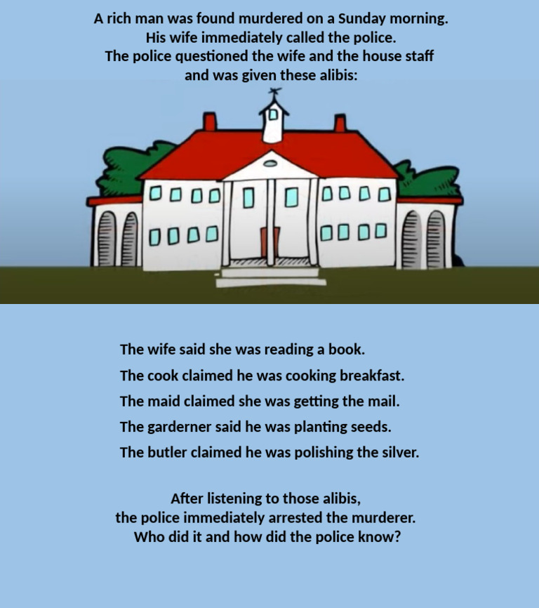 Murder Mystery Riddle | PDF