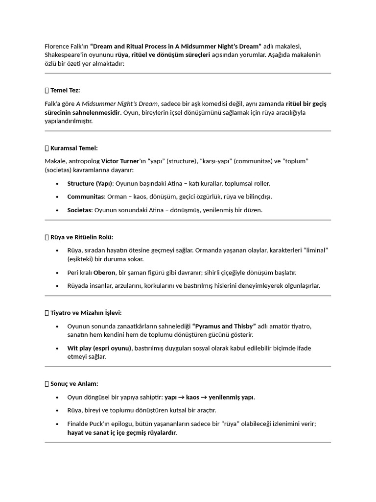 Shakespeare Summary | PDF