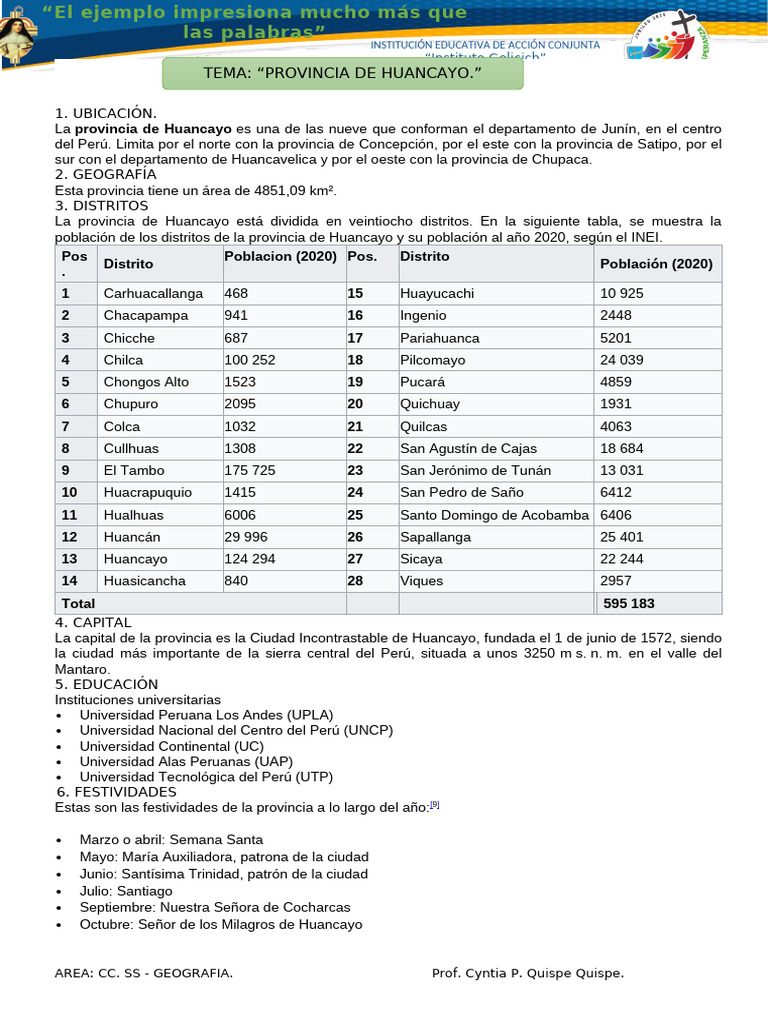 Mat. de Trabajo n. 04 - Prov. Hyo 1ro IV Bim | PDF