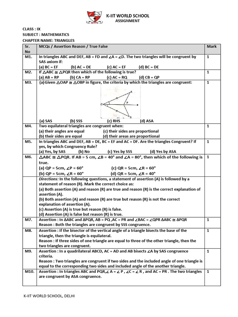 Triangles (1) | PDF | Triangle | Geometric Shapes