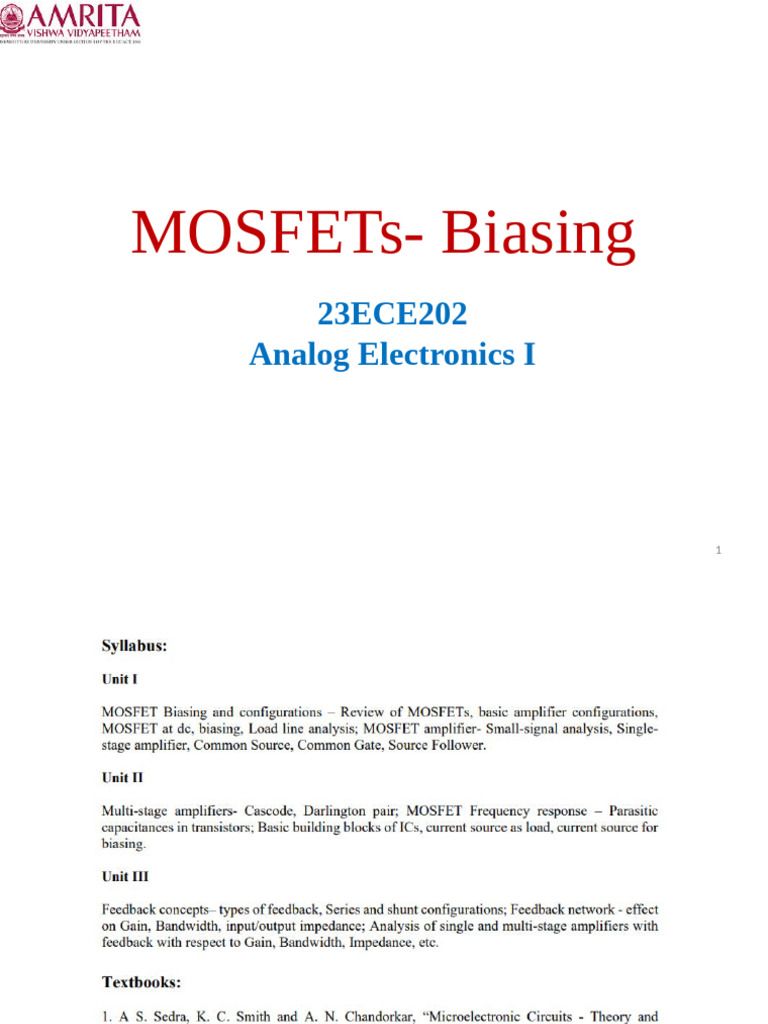 Discrete Circuit Amplifier | PDF | Amplifier | Mosfet