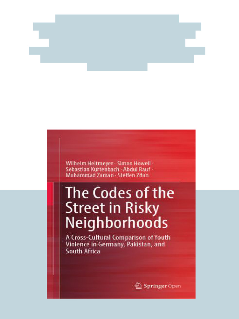 (Ebook) The Codes of the Street in Risky Neighborhoods: A Cross ...