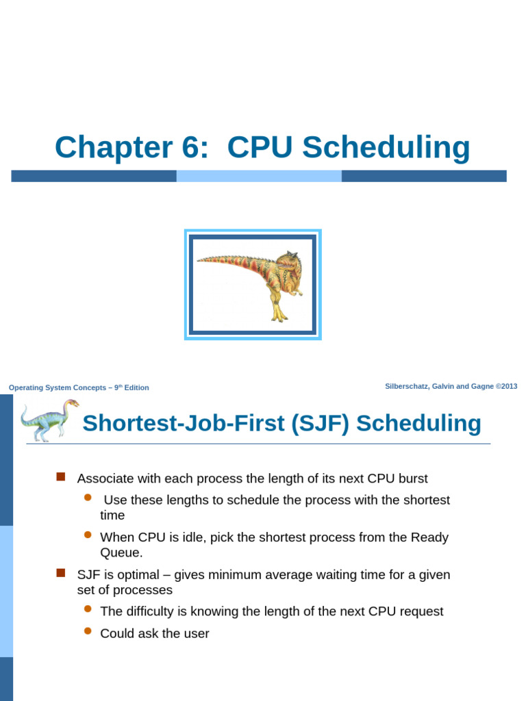 ch6-2 | PDF | Scheduling (Computing) | Operating System