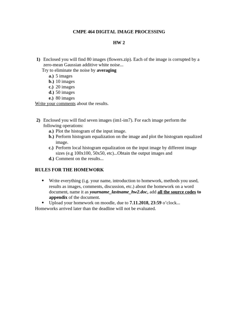 Homework 2 (1) | PDF