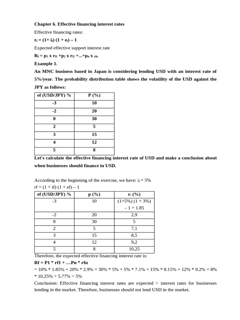 Exercises Chapter 6 | PDF | Interest | Investment Banking