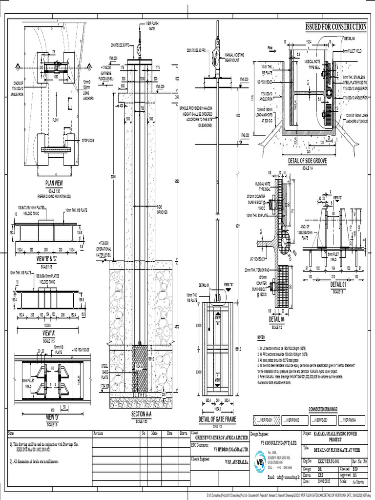 02.Kkk Details of Weir Flush Gate - 12aug2020 - KRT | PDF | Building ...