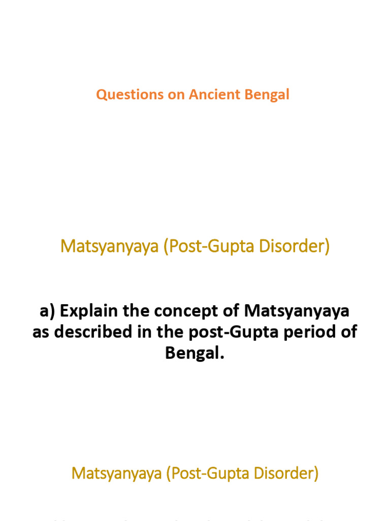 Questions on Ancient Period | PDF