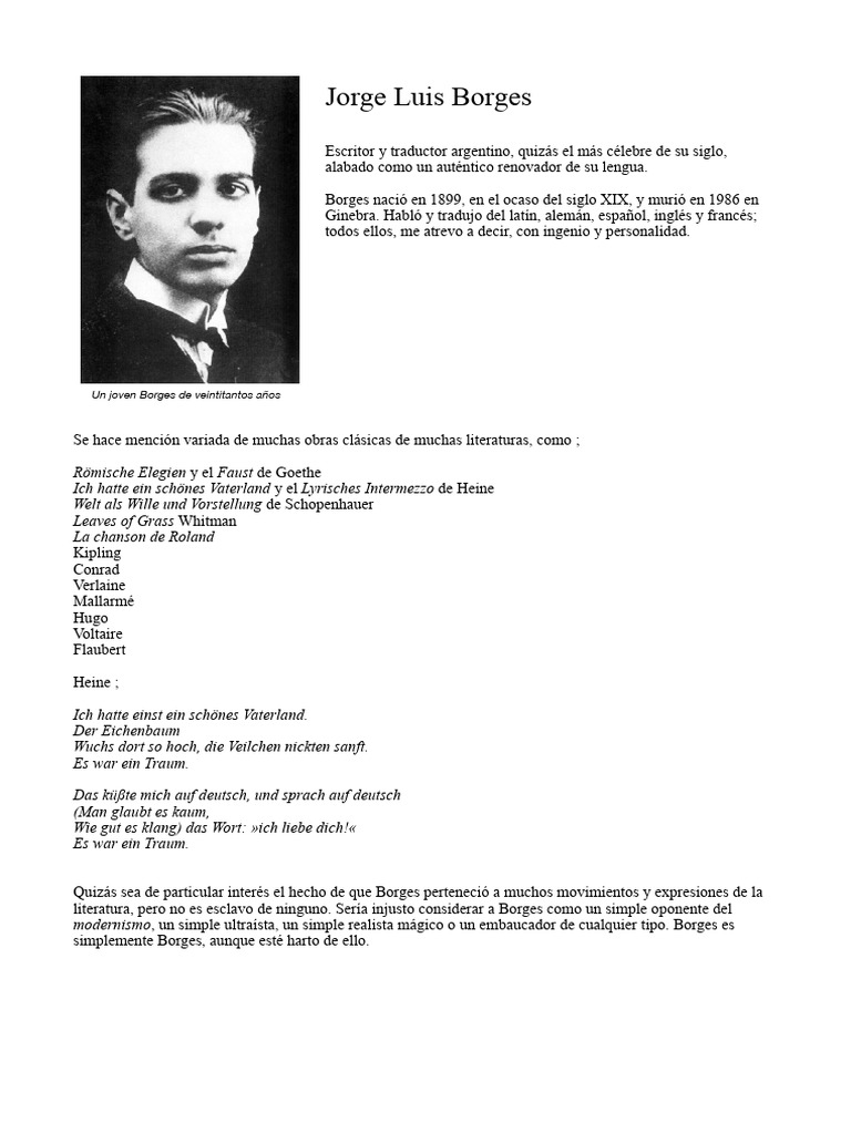 polycopié de Borges | PDF