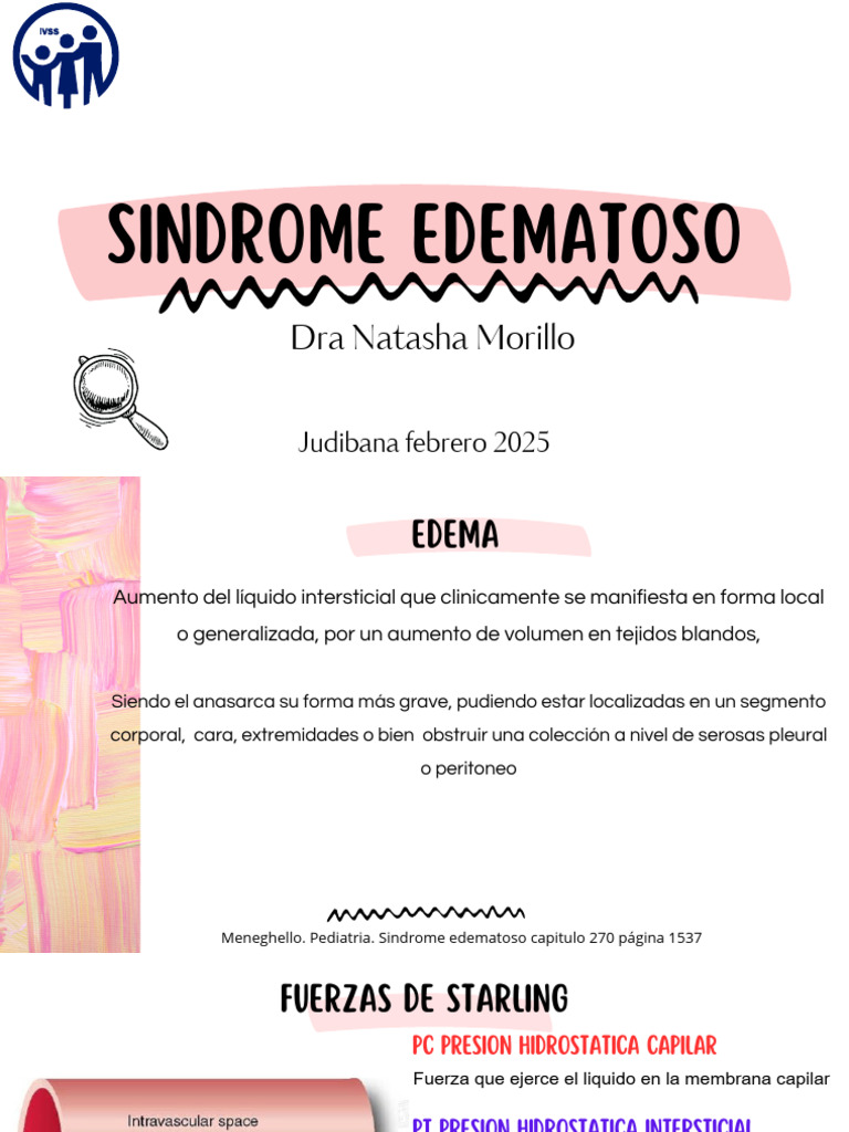 Sindrome Edematoso | PDF | Edema | Especialidades Medicas