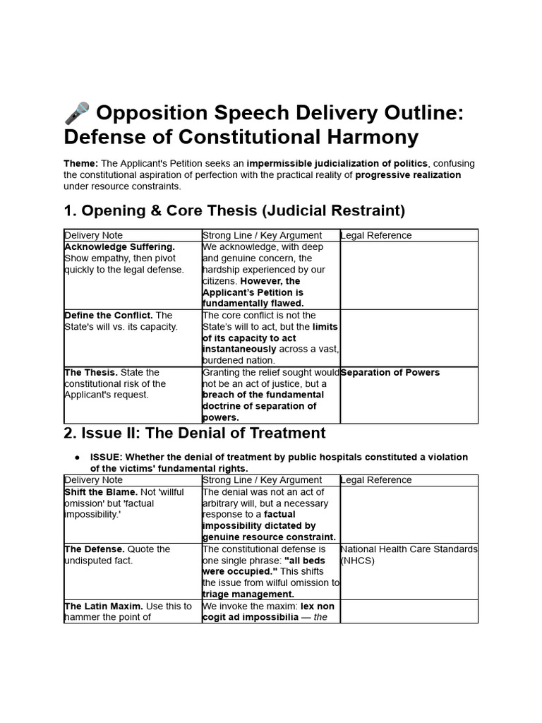 Opposition Speech Joy | PDF | Public Law | Common Law