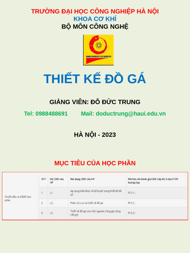 Bai Giang Thiet Ke Do Ga - Do Duc Trung | PDF