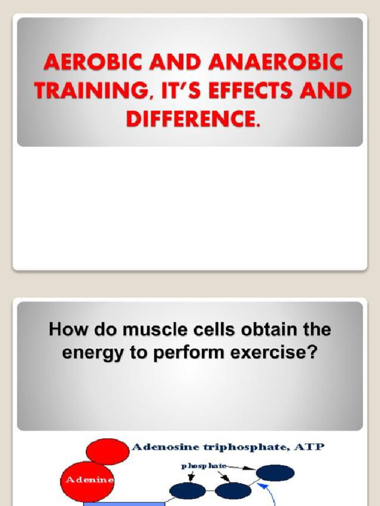 Aerobic and Anaerobic Training PPTX | PDF