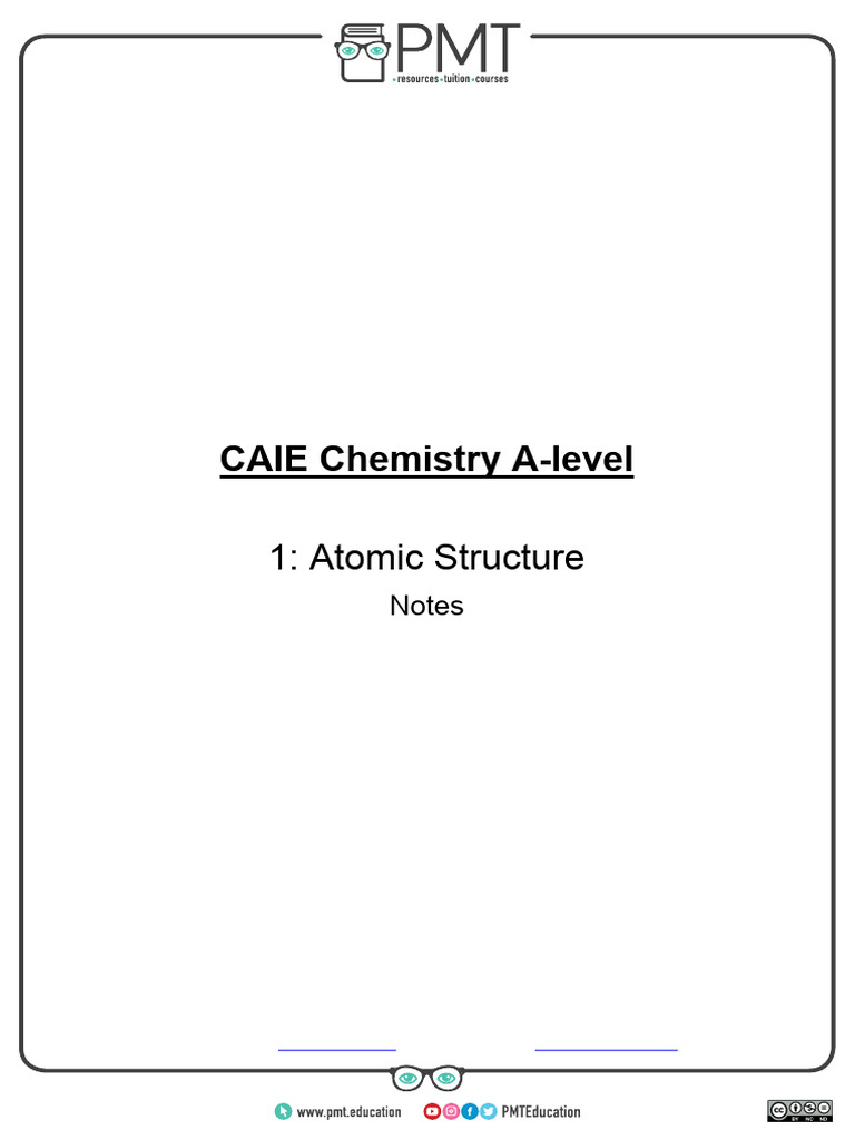 1. Atomic Structure | PDF | Atomic Nucleus | Atoms