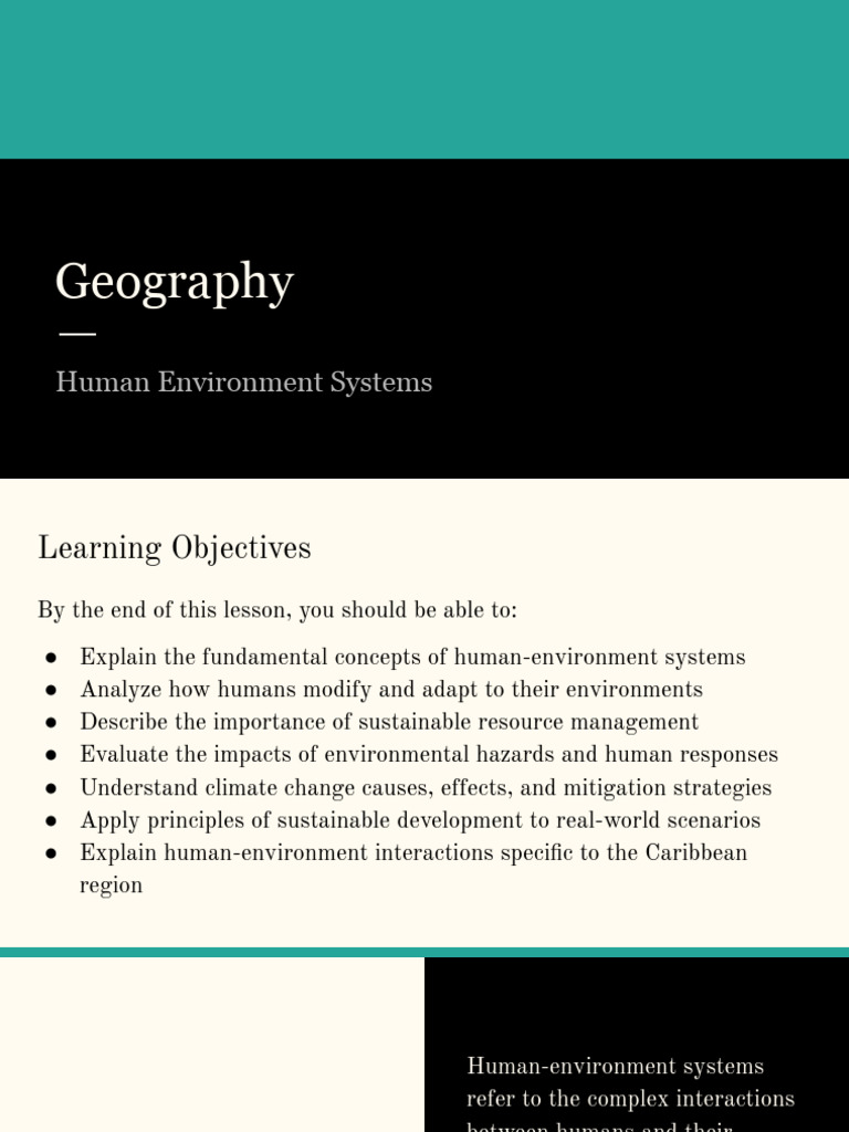 Geography-Human Environment Systems | PDF | Climate Change | Sustainability