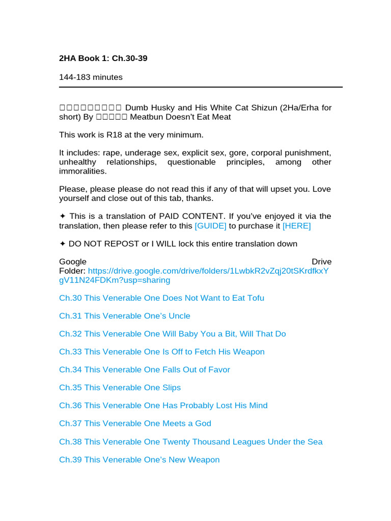 2HA Book 1: Ch.30-39 | PDF