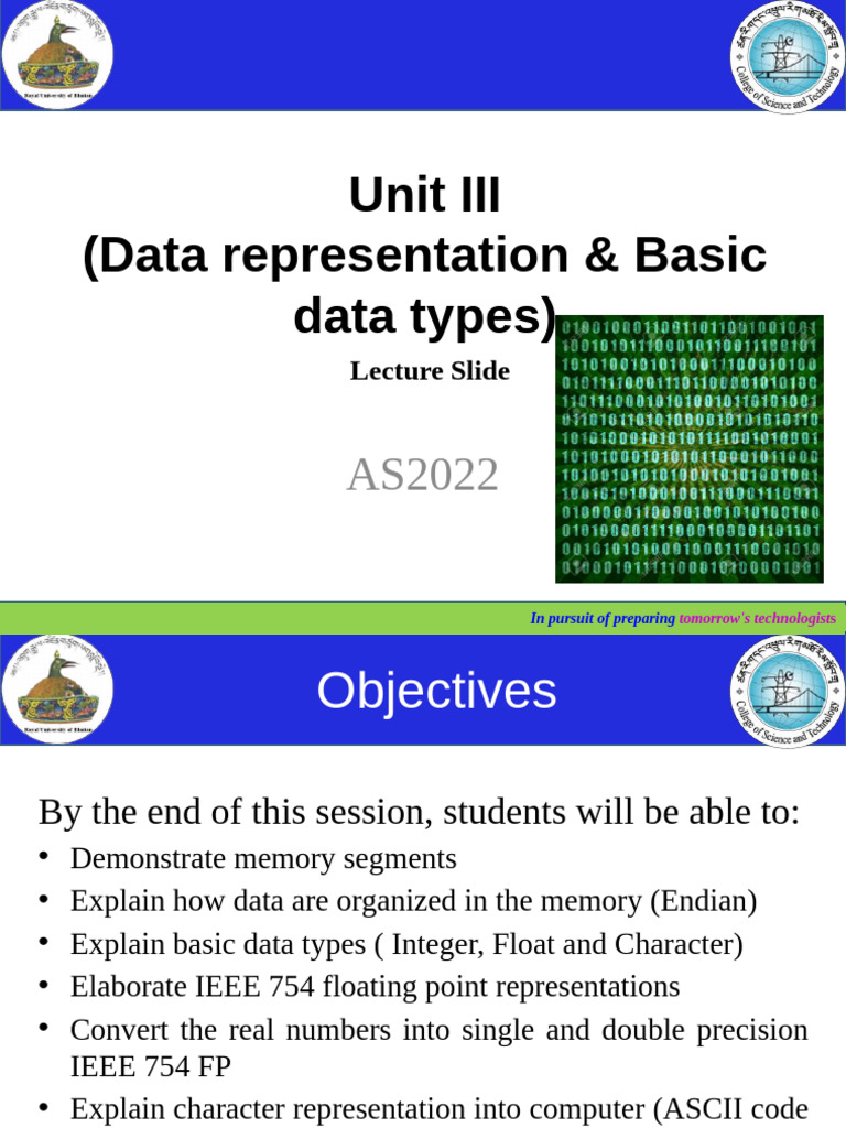 Data Types and Memory Representation | PDF | Data Type | Computer ...
