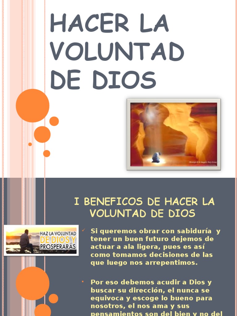 Hacer La Voluntad de Dios | Oración | Paz
