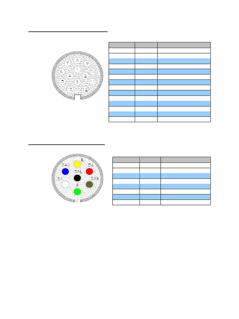 Aansluitschema 13polig | PDF