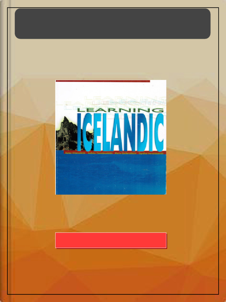 Learning Icelandic English and Icelandic Edition Einarsdóttir Auður pdf ...