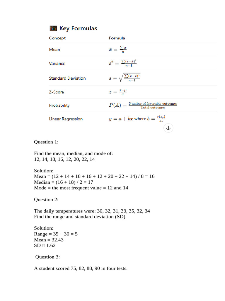 احصاء | PDF | Descriptive Statistics | Statistical Analysis