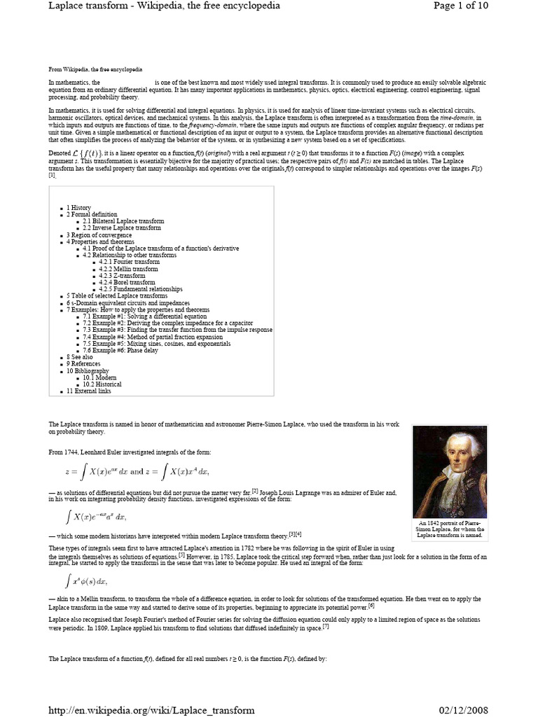Laplace Transform | PDF | Laplace Transform | Applied Mathematics