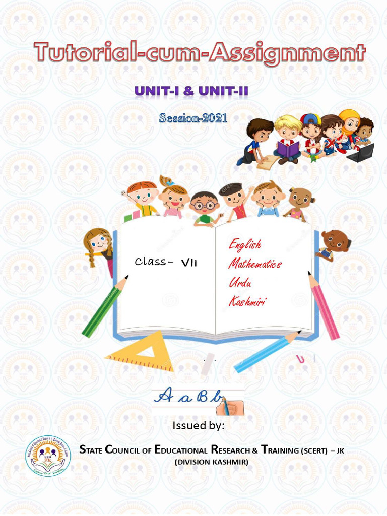 7th Tutorial Assignments 7th Class JKBOSE | PDF | Subtraction | Multiplication