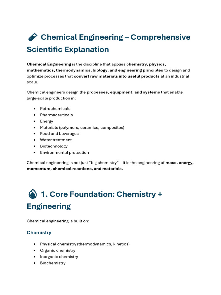 Chemical Engineering | PDF | Chemical Engineering | Chemistry