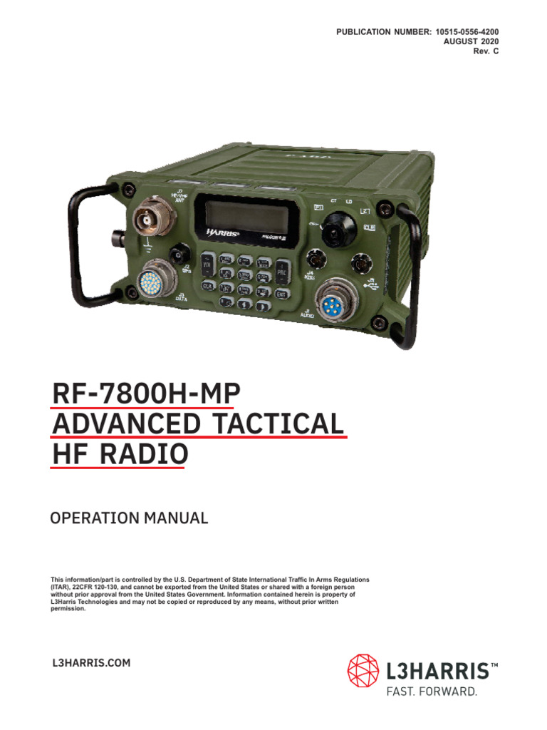 RF-7800H-MP Radio Operation Manual | PDF | Menu (Computing) | Computing