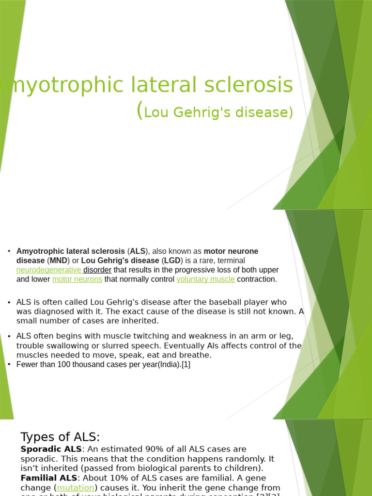 Understanding Amyotrophic Lateral Sclerosis | PDF | Diseases And ...