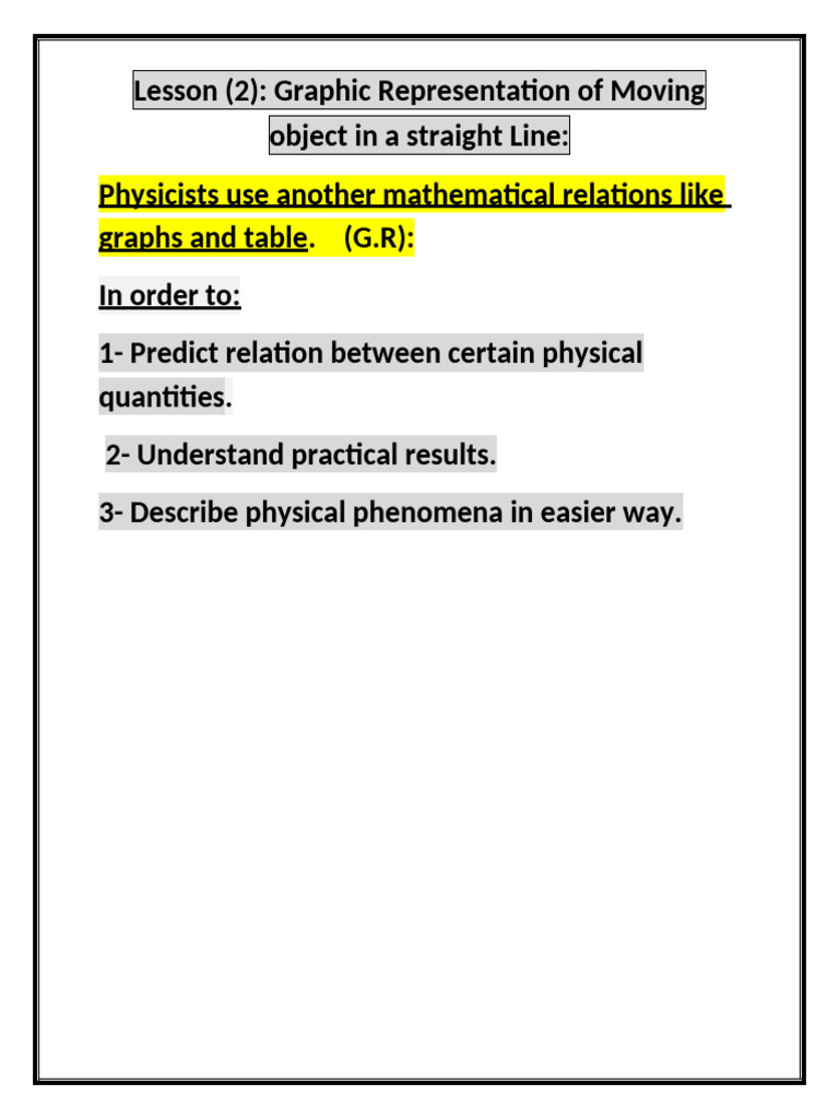 Graphs Unit 1 | PDF | Acceleration | Speed