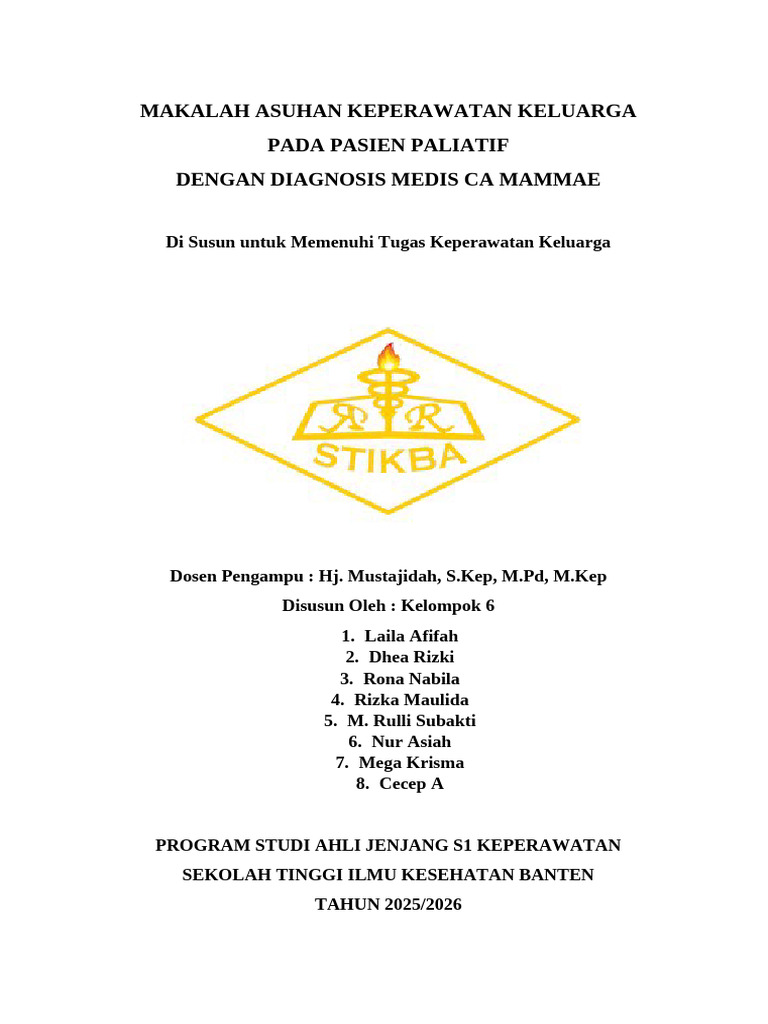 Laporan Kel 6 Kep - Keluarga | PDF
