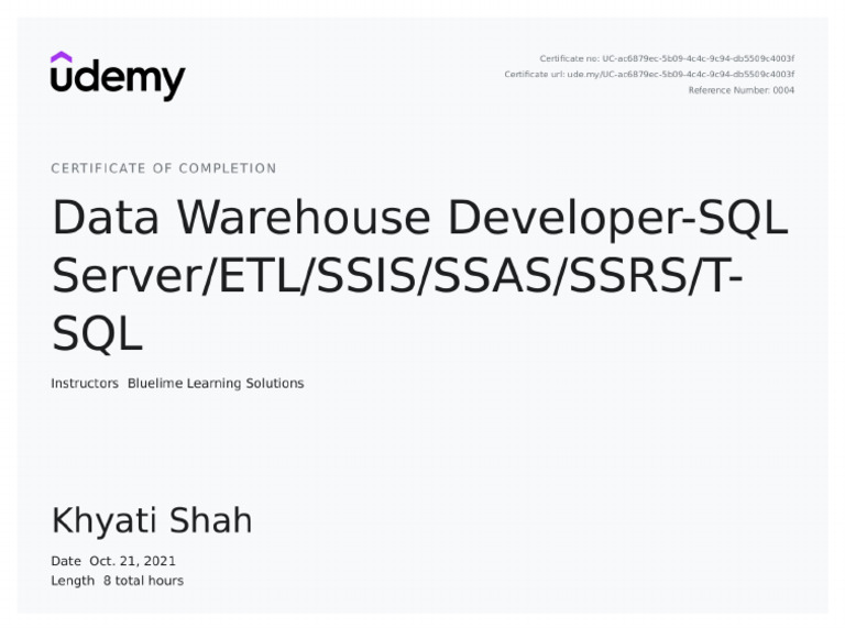 Data Warehouse Developer-SSAS | PDF