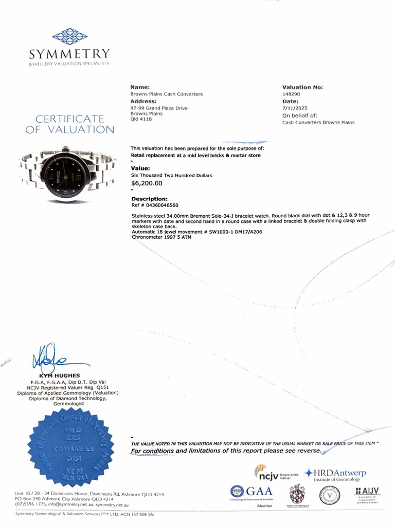 Valuation 043600046560 | PDF | Jewellery