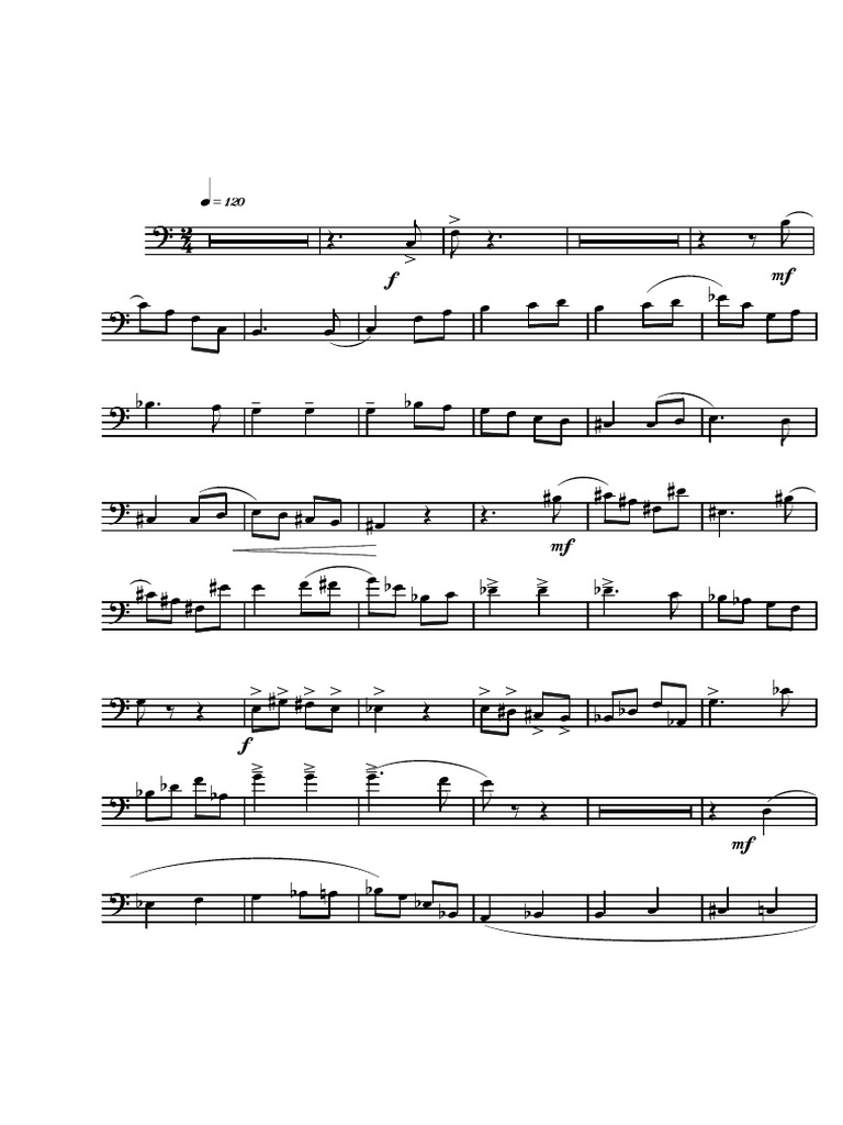 Cano X. - Humoresca (Euphonium + Piano) | PDF