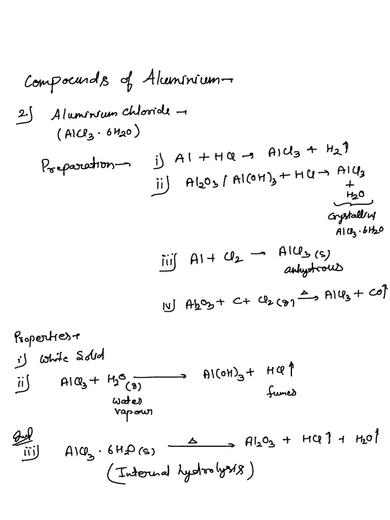 Aluminum Compounds | PDF