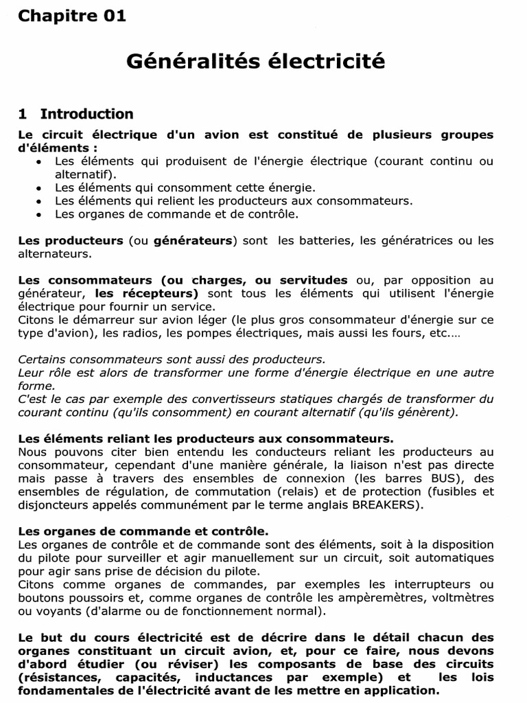 Generalites Electricite | PDF