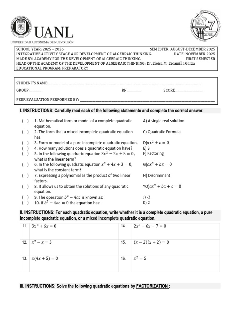 Dat 2025 Lab Stage 4 | PDF | Quadratic Equation | Area