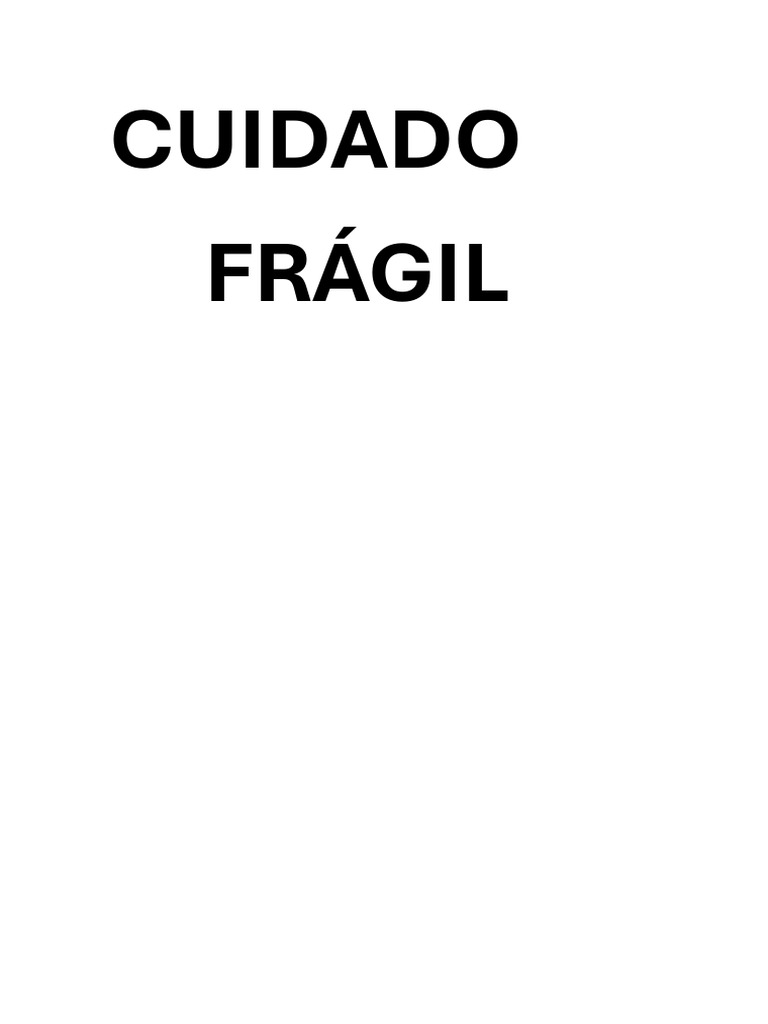 Cuidado Frágil | PDF