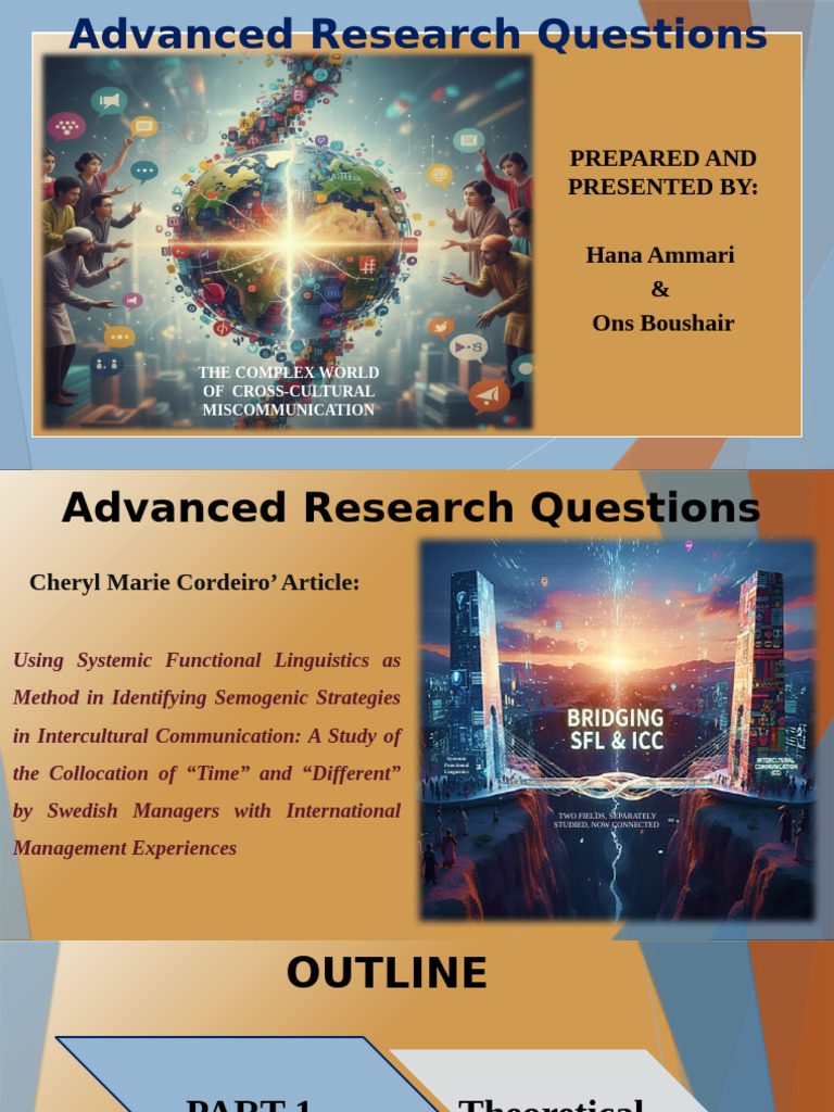 Advanced Research Questions | PDF | Linguistics | Human Communication