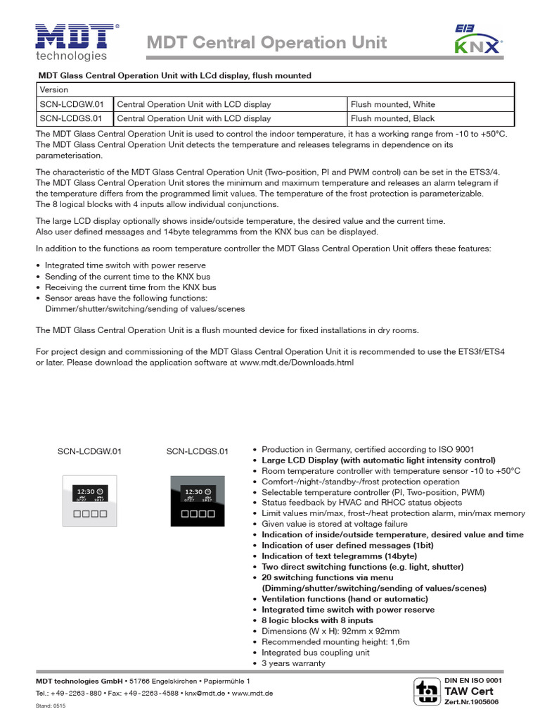 MDT DS Glass Central Operation Unit | PDF | Computer Engineering ...