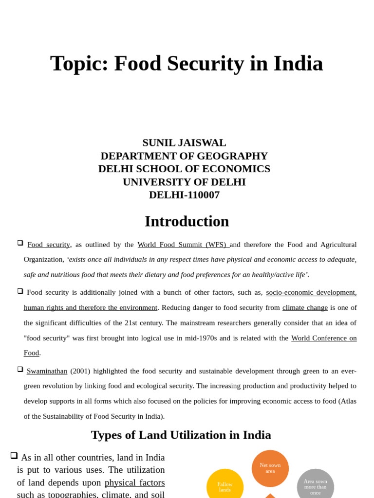 UNIT 5 - Food Security | PDF | Food Security | Agriculture