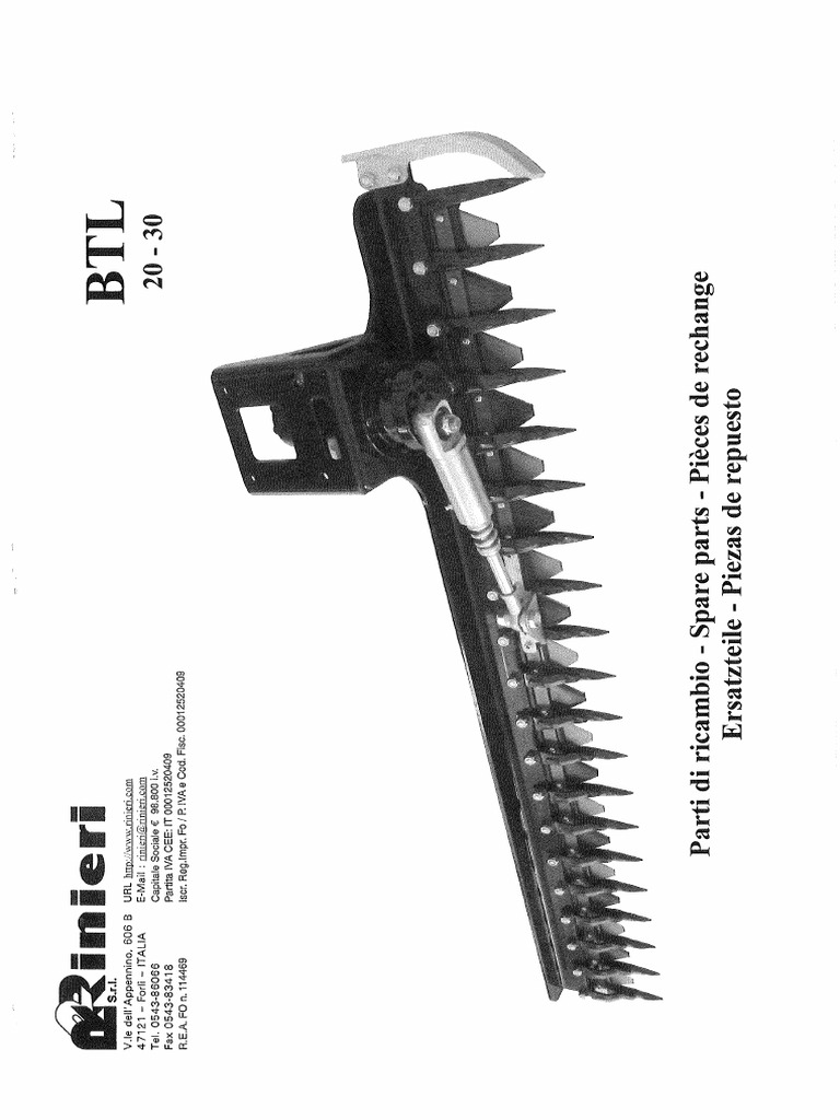 Rinieri Ricambi BTL | PDF