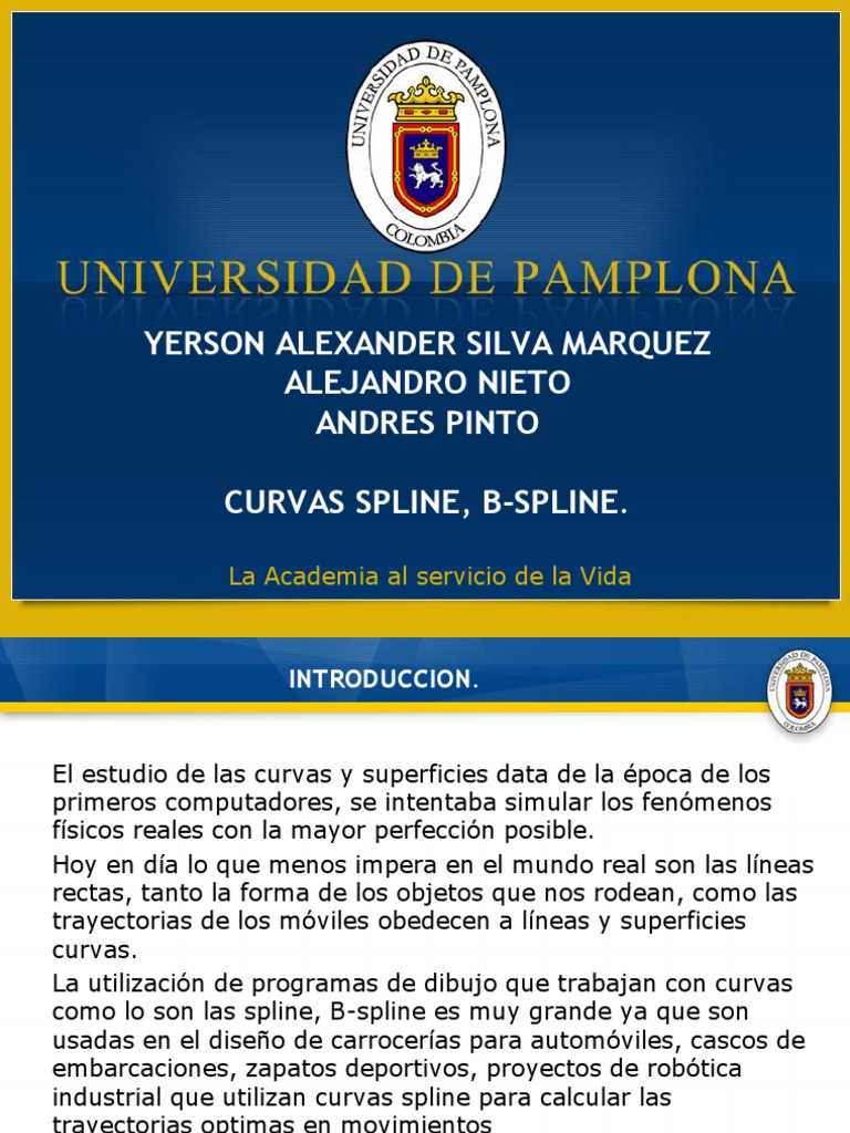 Curvas Spline | PDF | Spline (Matemáticas) | Curva