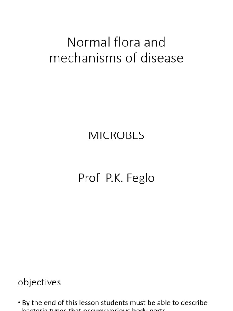 Normal Flora and Bacterial Mechanisms of Disease | PDF | Infection ...