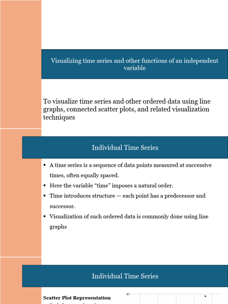 time series visualization | PDF | Scatter Plot | Time Series