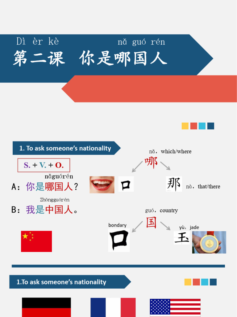 Elementary Chinese Lesson 2-3 | PDF