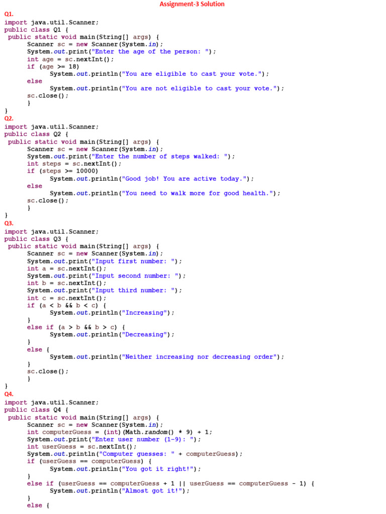 Assignment3 Solution | PDF | Computer Science | Computing