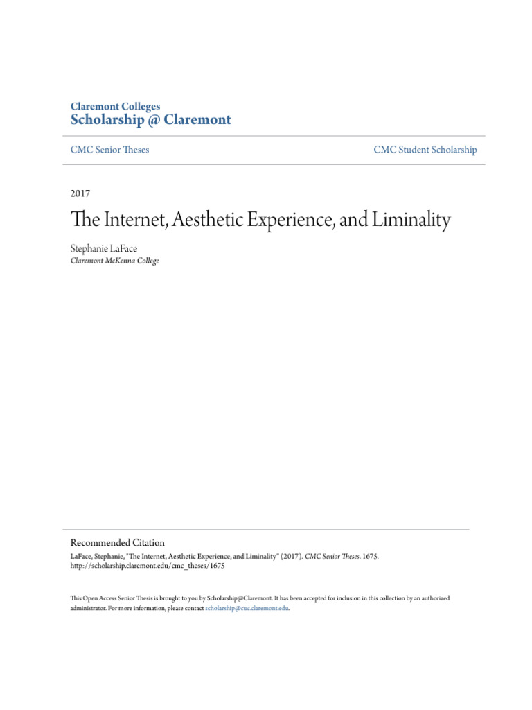 The Internet Aesthetic Experience and Liminality | PDF | World Wide Web ...